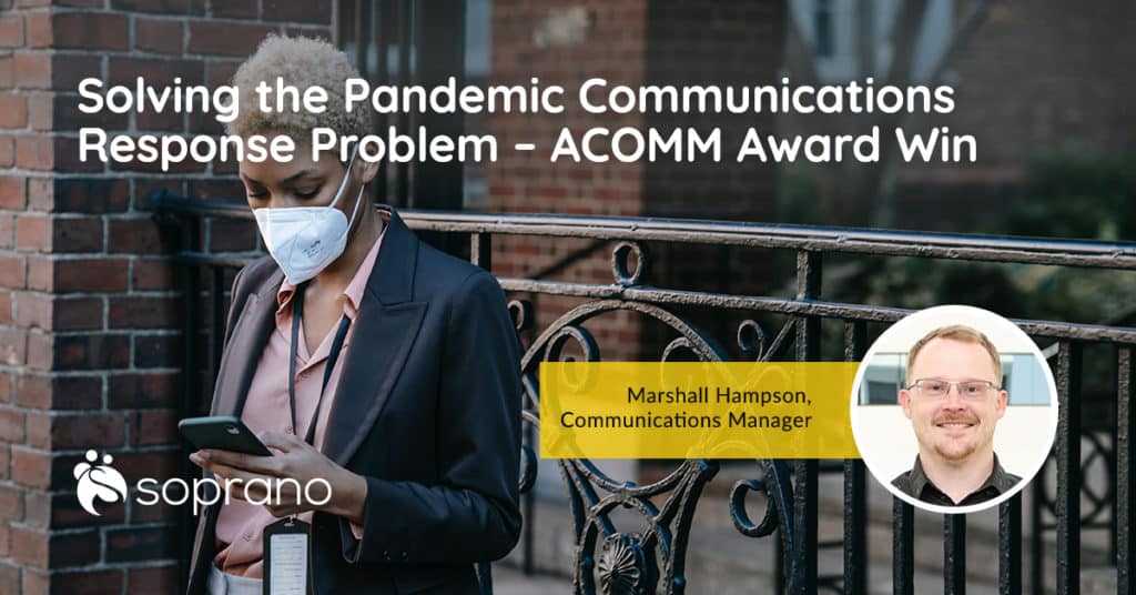 ACOMM Award Win -Solving Pandemic Communications Response